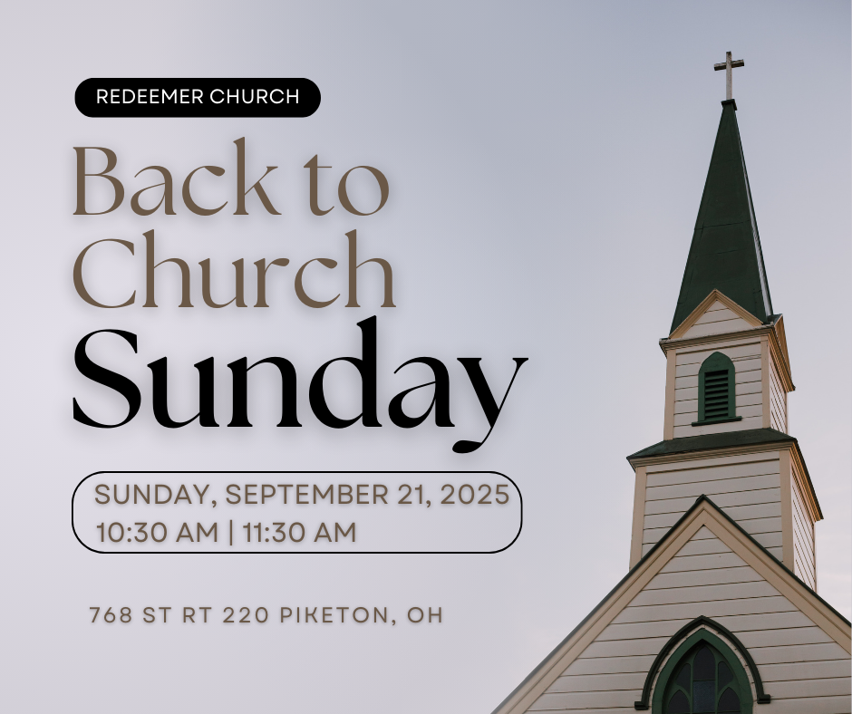 National Back to Church Sunday 2025 – Redeemer Church
